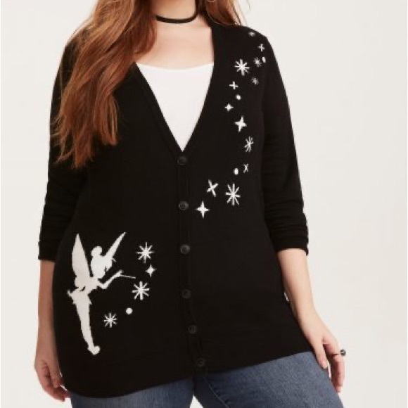 torrid | Sweaters | Torrid Disney Tinkerbell Button Up Cardigan | Poshmark